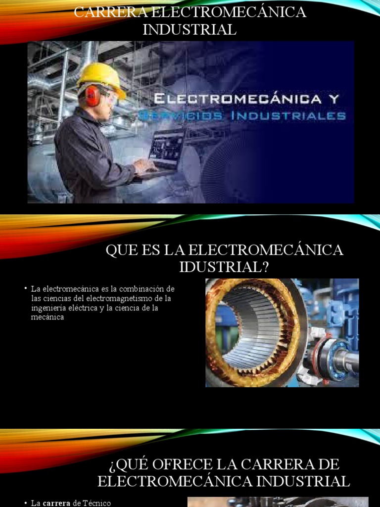 Carrera Electromecánica Industrial | PDF | Ingeniería | Ingenieria ...