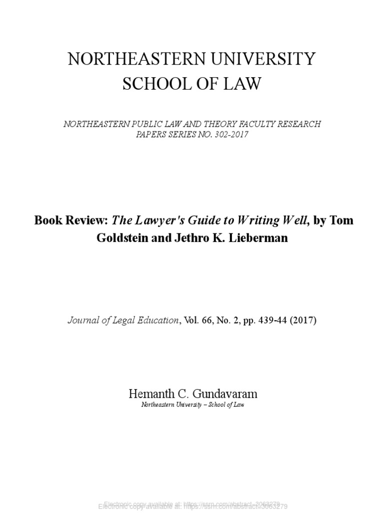 SSRN Id3063279 | PDF | Rhetoric | Books