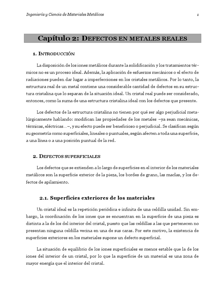 2 Defectos | PDF | Dislocación | Difusión