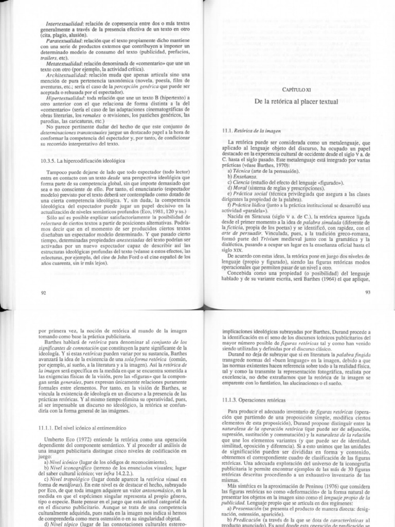 Zunzunegui Pensar La Imagen 93 97 | PDF