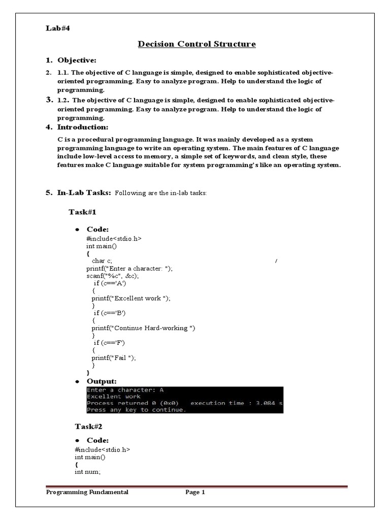 Lab Report-4 | Download Free PDF | C (Programming Language) | Length