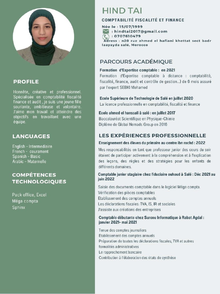 Mon CV Professionnelle | PDF