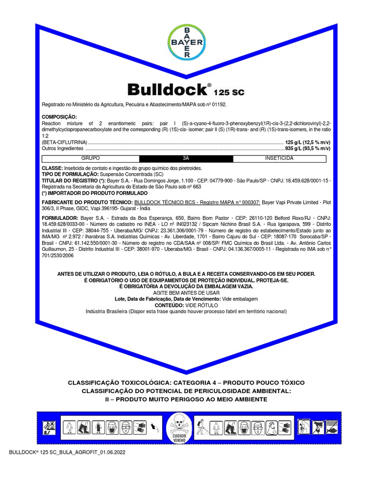 F280637908 - Bulldock 125 SC - Bula - 01.06.2022 | PDF | Nuvem ...