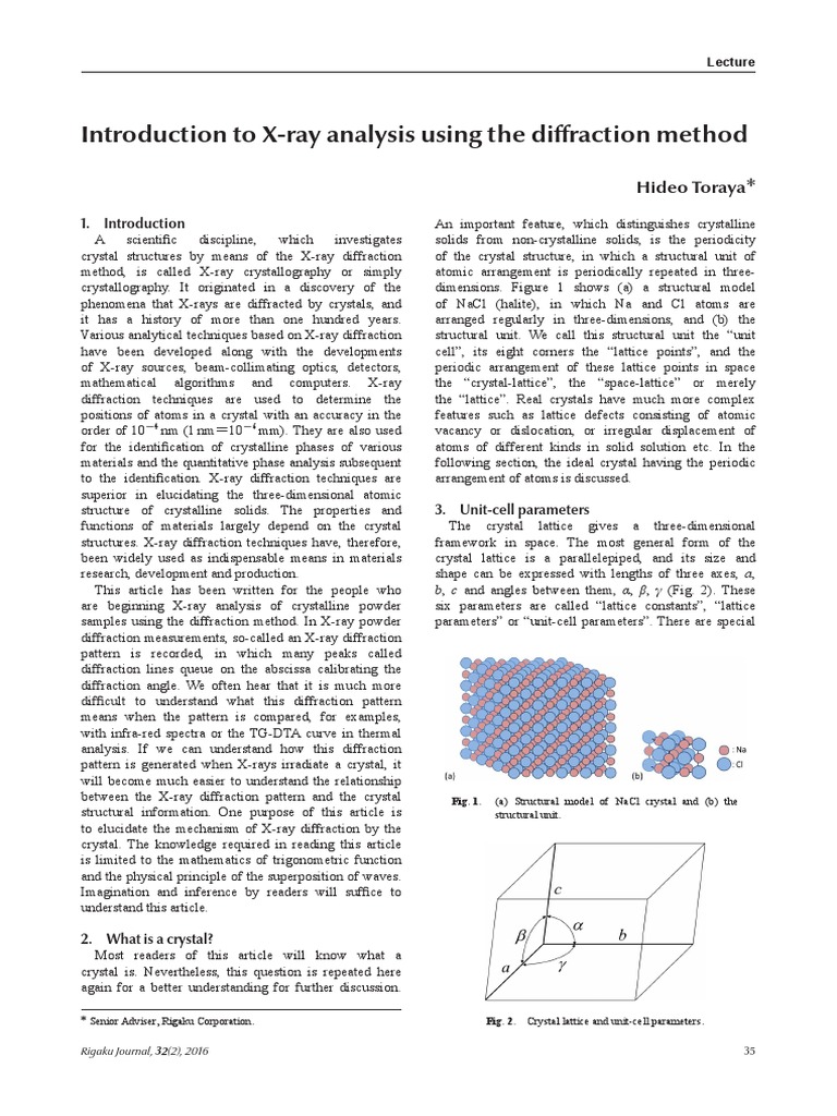 X-ray Diffraction for Beginners | PDF | X Ray Crystallography | Diffraction