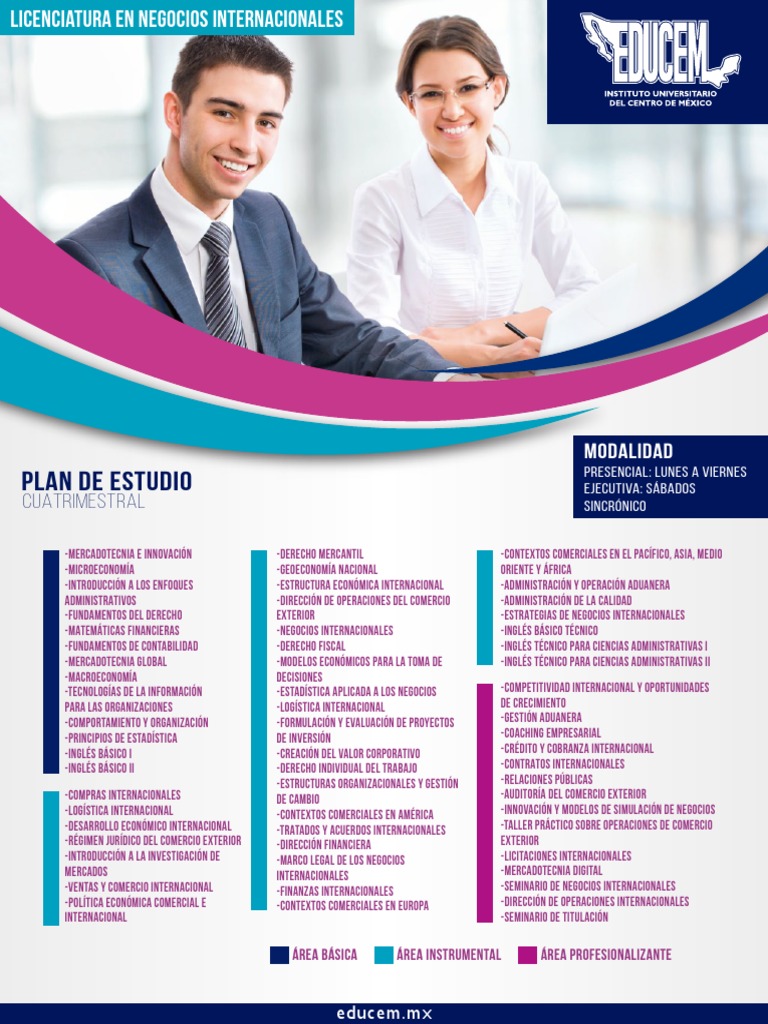 Licenciatura en Negocios Internacionales | PDF | Negocios Internacionales | Plan de estudios