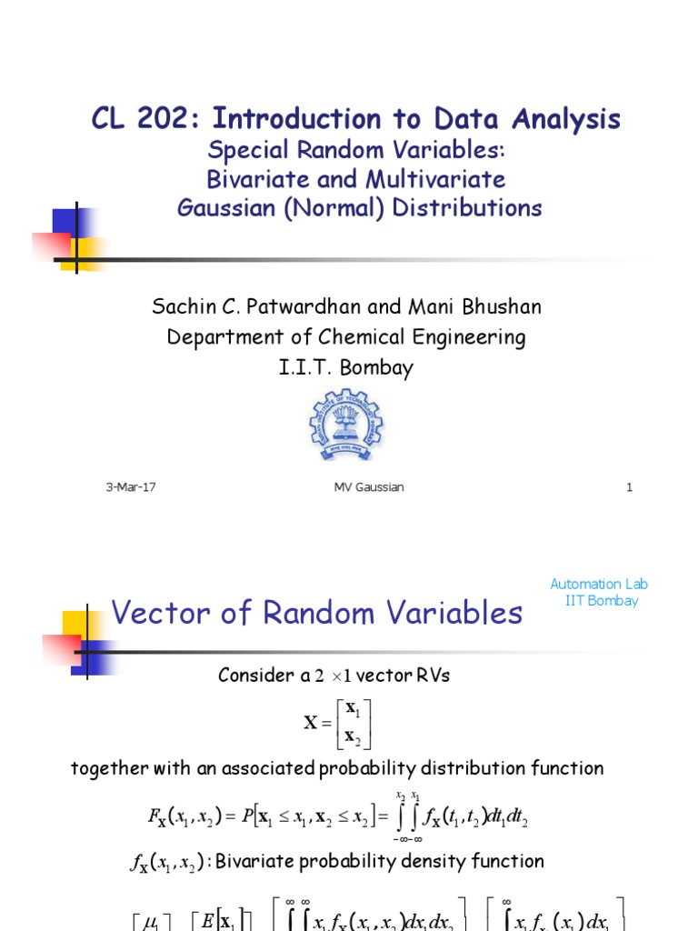 6 CL202 Multivariate Gaussian | PDF | Mathematics | Statistical Theory 6 CL202 Multivariate Gaussian | PDF | Mathematics | Statistical Theory