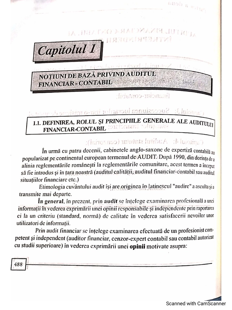 Victor Munteanu Control Și Audit | PDF