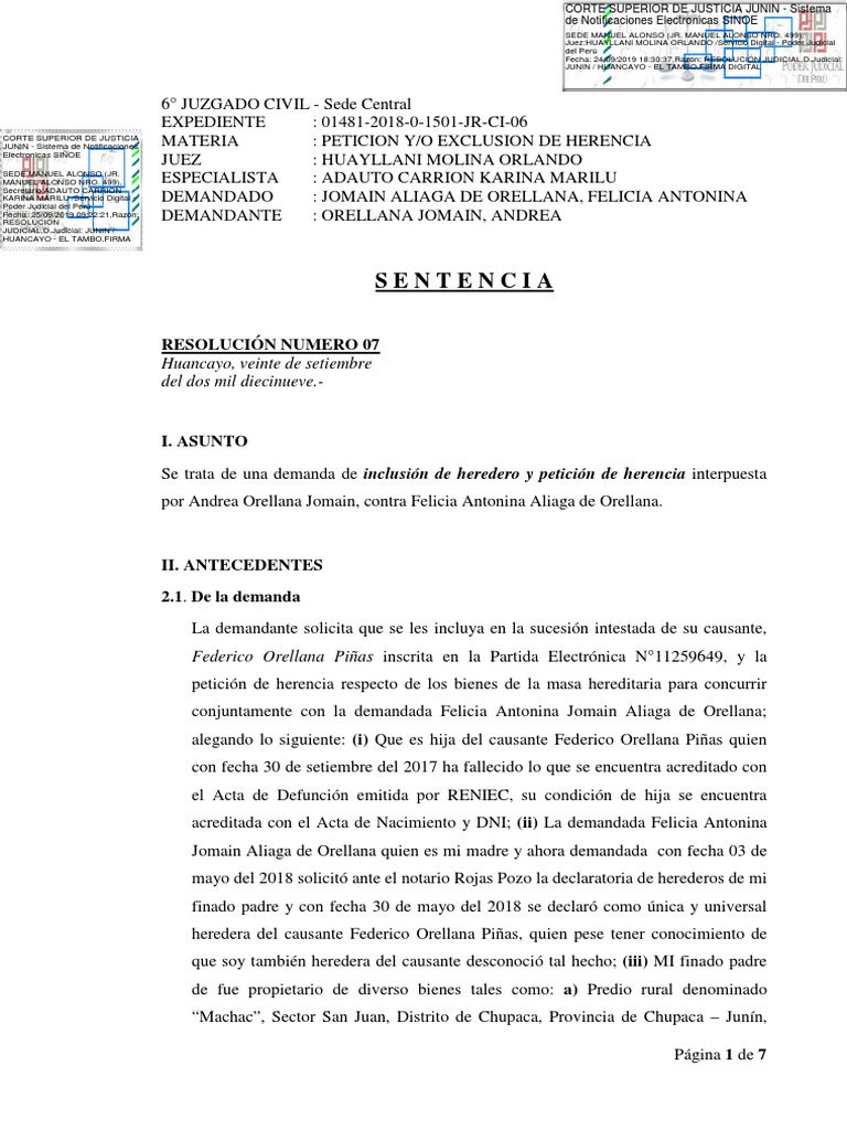 res_2018014810164850000457285 | PDF | Herencia | Documentos legales