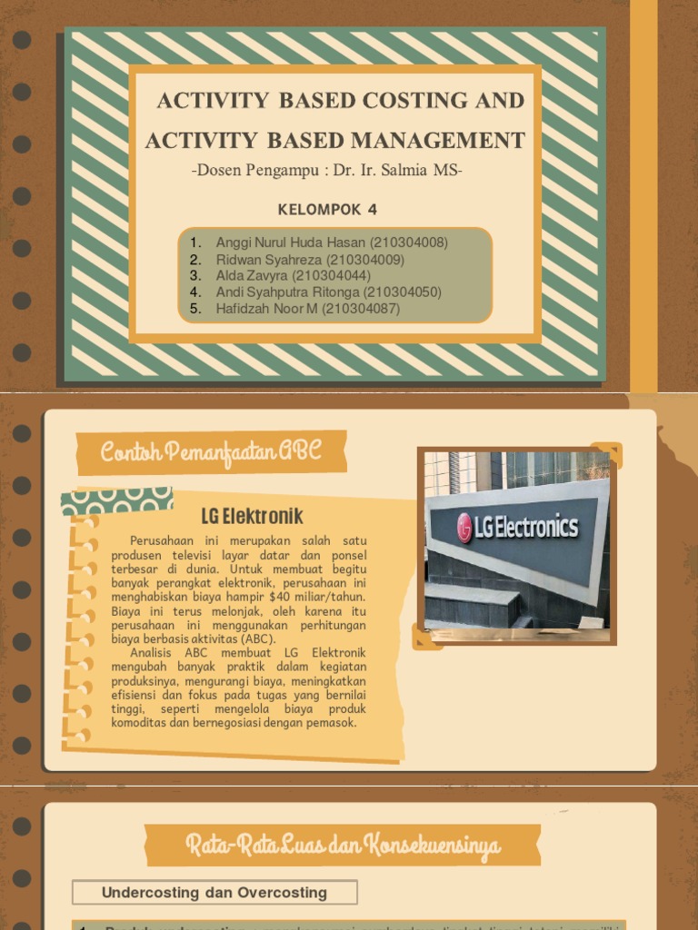 Kelompok 4 Activity Based Costing and Activity Based Management PDF | PDF