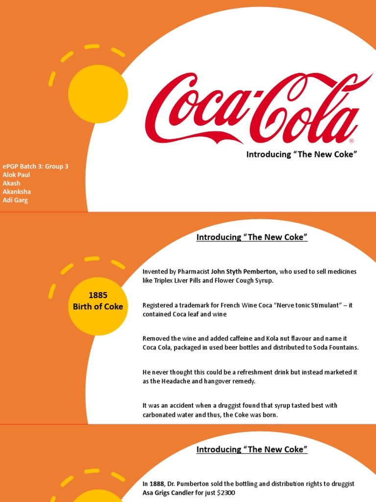 The New Coke | PDF | Coca Cola | Pepsi