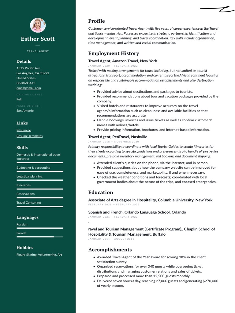 Dublin Resume Template Modern | PDF | Tourism | Travel Agency