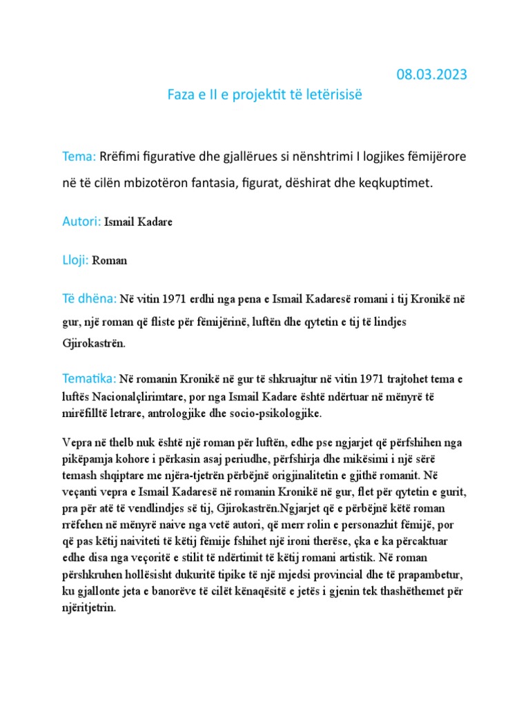 Projekt Letersi | PDF