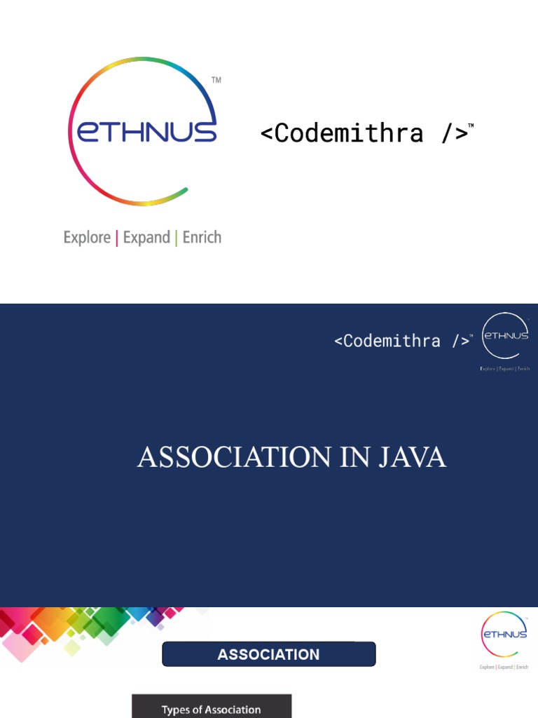 Association in Java - 2022 | PDF | Inheritance (Object Oriented ... Association in Java - 2022 | PDF | Inheritance (Object Oriented ...