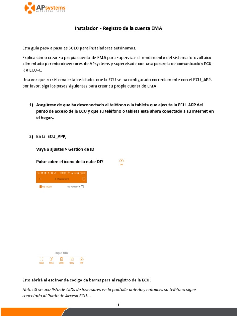 DIY EMA Account Registration ES | PDF | Aplicación movil | Google Play