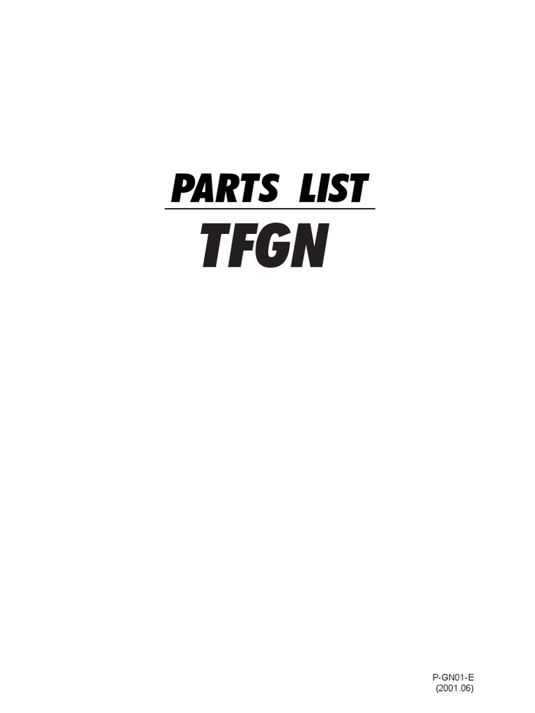 Tajima TFGN 2001.06 PDF | PDF | Gear | Manufactured Goods