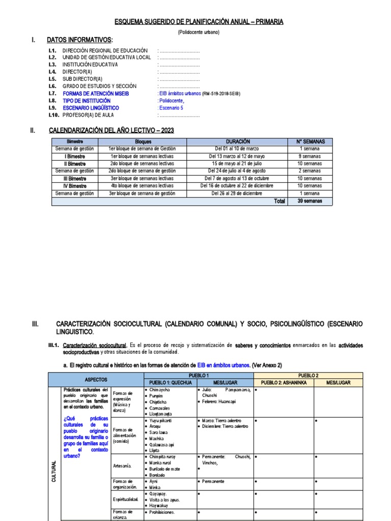 Esquema-PA-Primaria - Polidocente Urbano-OK | PDF | Cognición | Ciencia cognitiva