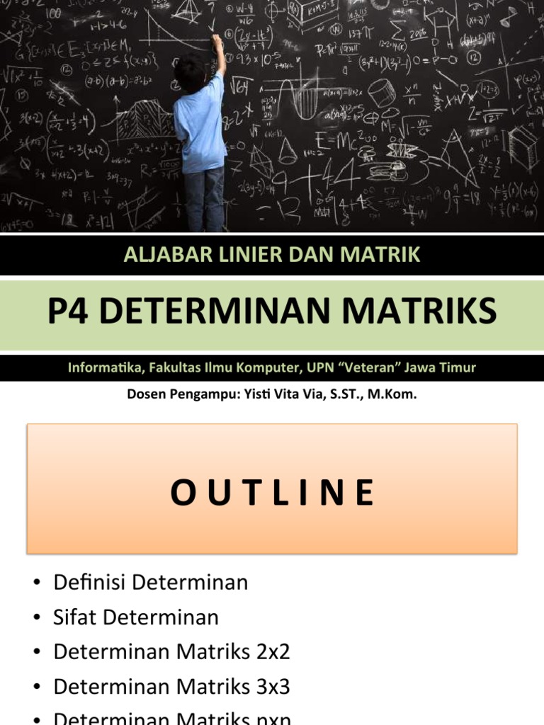 Determinan Matriks | PDF