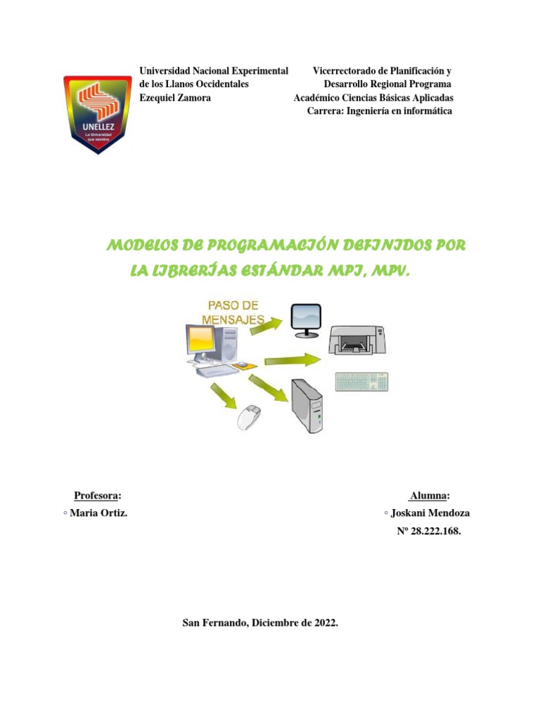 Biblioteca de Funciones de Pasaje de Mensajes | PDF | Interfaz de paso de mensajes | Computación ...