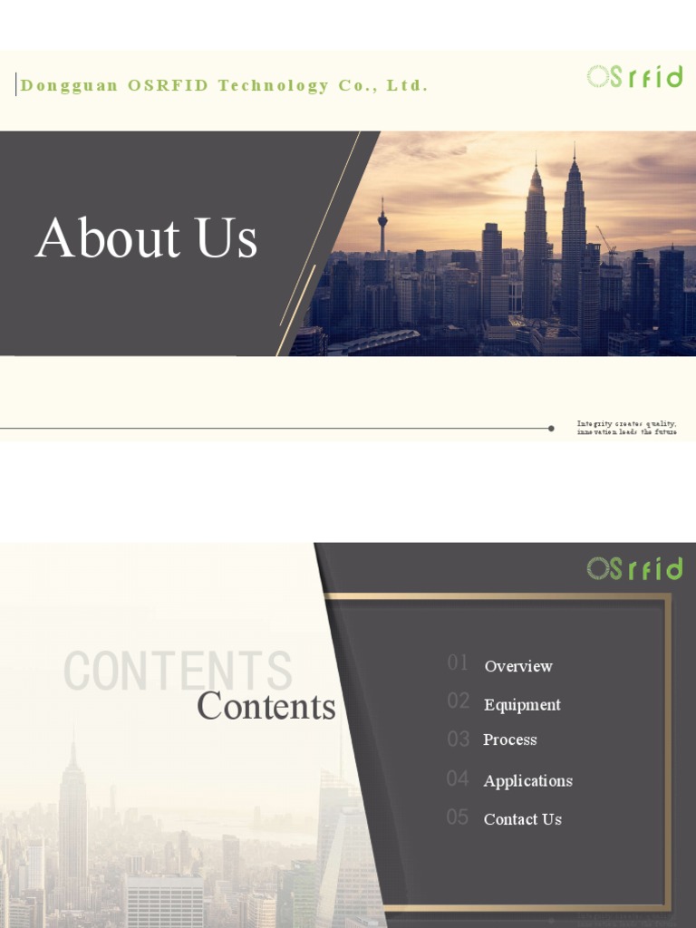 OSRFID Company Pofile-RFID Tag Manufacturer PDF | PDF | Radio Frequency Identification ...