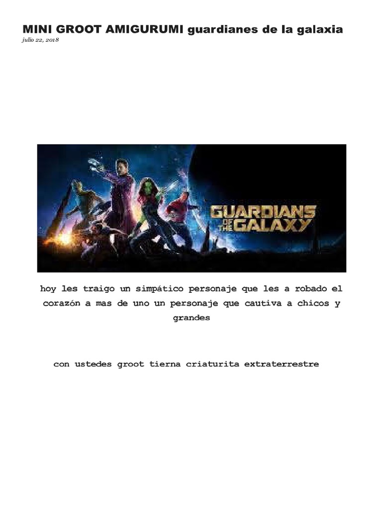 Groot Mini Pdf