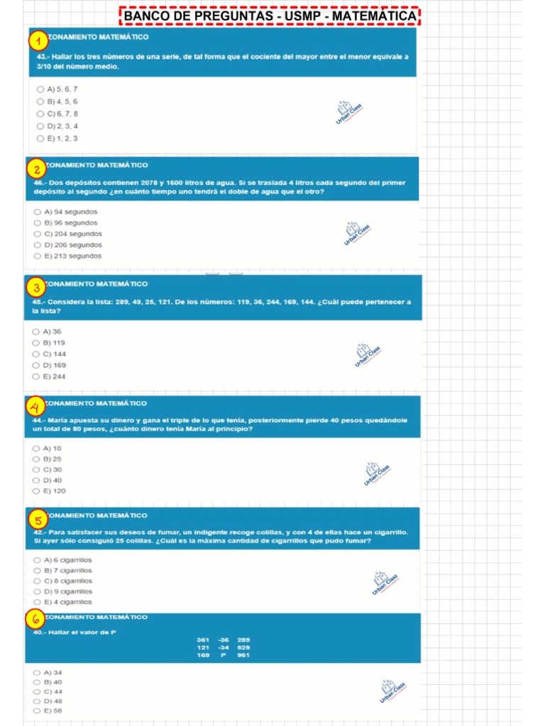 Preguntas USMP Ok | PDF