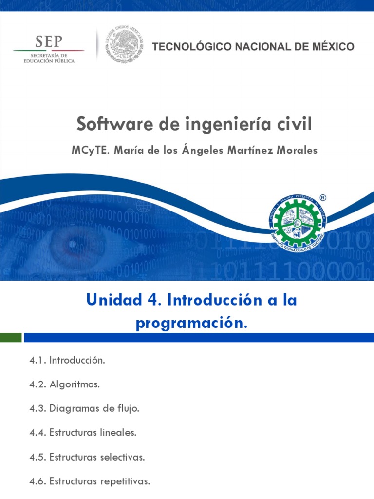 Unidad4-Introducción A La Programación. | PDF | Algoritmos ...