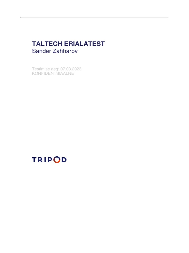 Tripod TALTECH PDF | PDF