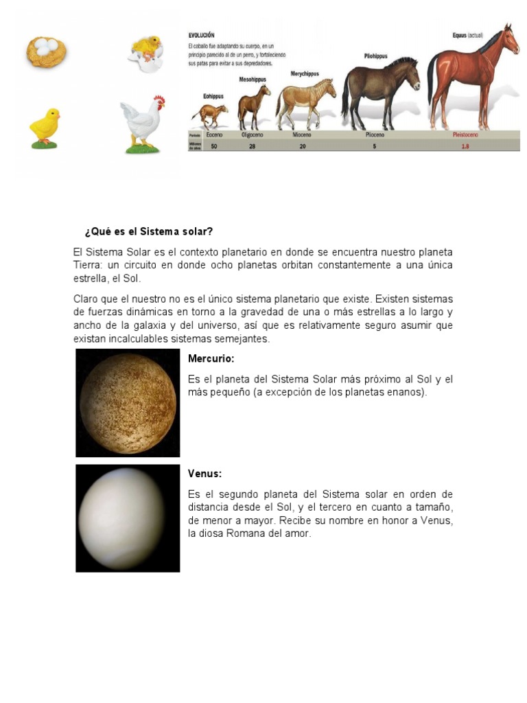 Introducción al Sistema Solar | PDF | Planetas | Sistema solar