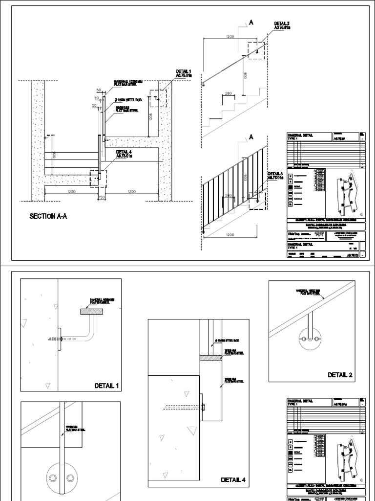 Handrails Detail - A3 PDF | PDF | Airlines | Civil Aviation