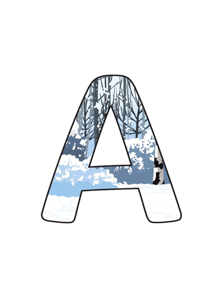 Iarna - Litere Decupabile PDF | PDF