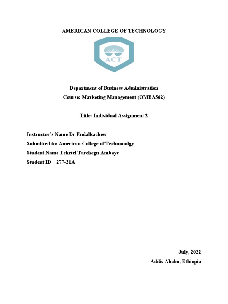 Marketing management-Assignment-II | PDF | Market Segmentation | Marketing