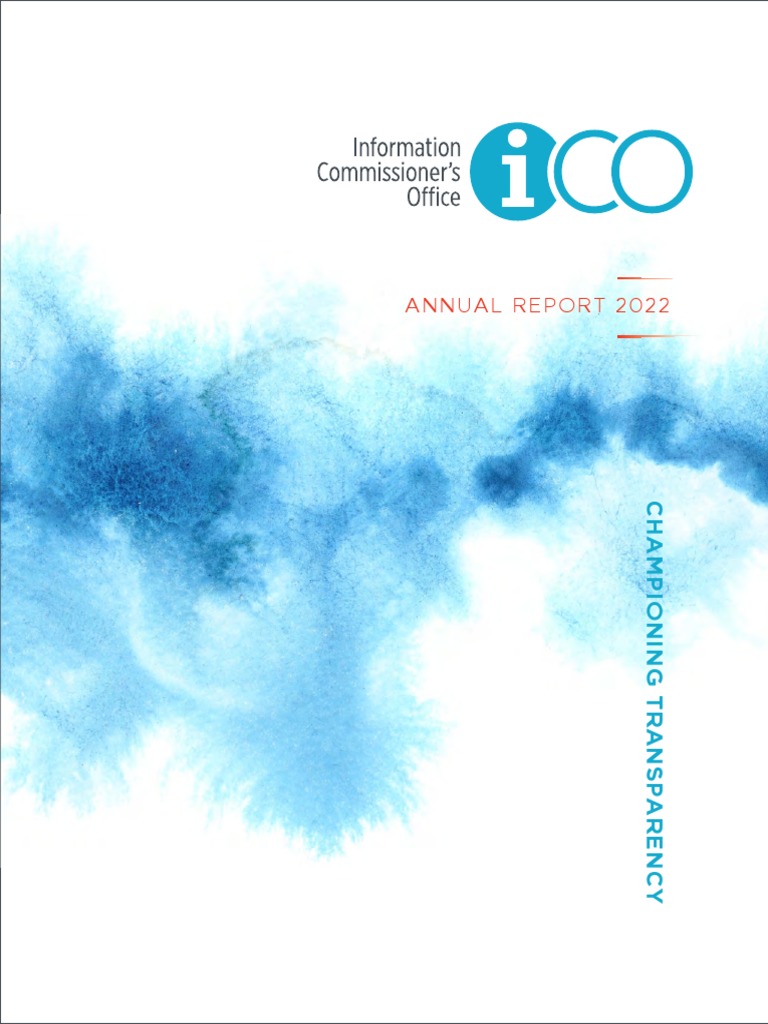 ICO Annual Report 2022 Highlights | PDF | Transparency (Behavior ...