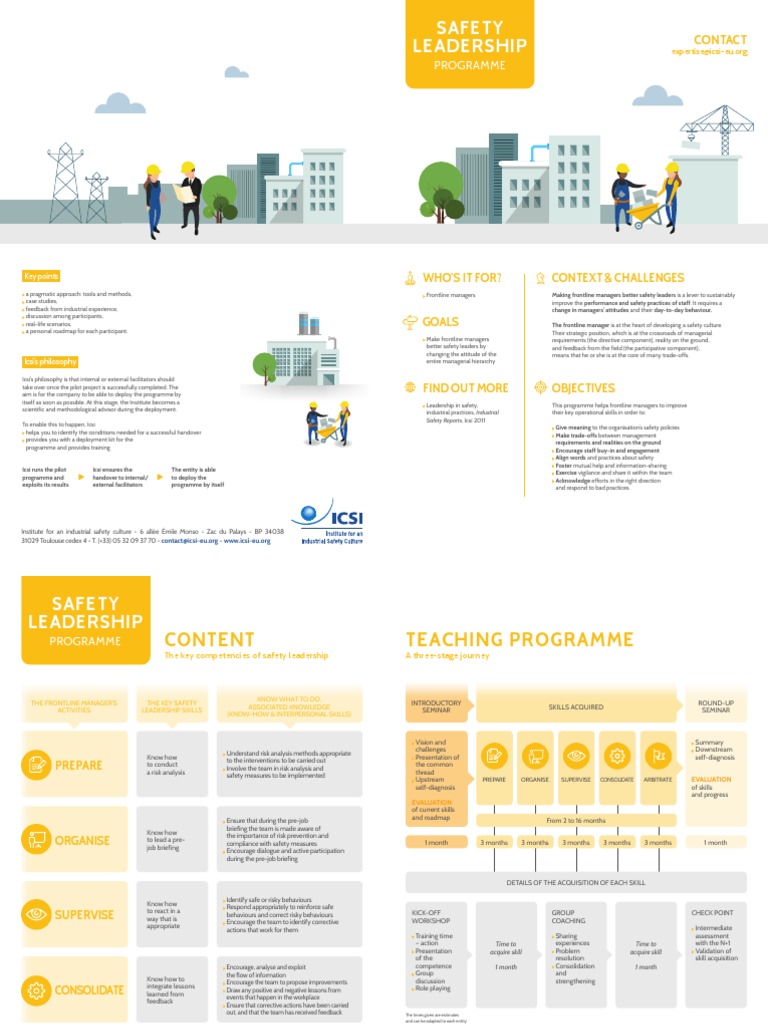 Safety Leadership Programme | PDF | Leadership | Occupational Safety ...