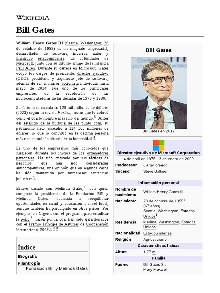 Bill Gates PDF | PDF | Informática | Software