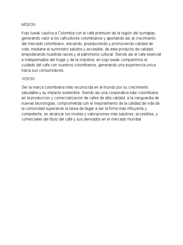 Mision Y Vision Pdf