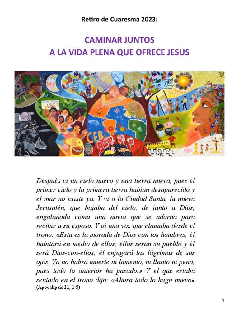 Retiro Cuaresma 2023 | PDF | Jesús | Iglesia Católica