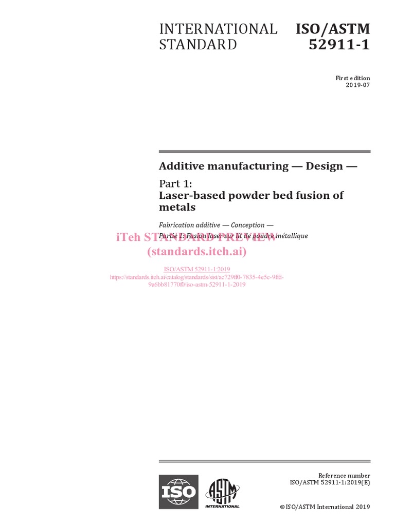 Iso Astm 52911 1 2019 PDF | PDF | International Organization For ...