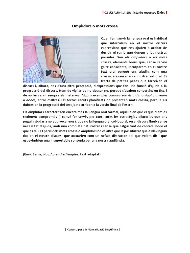 Omplidors o mots crossa | PDF