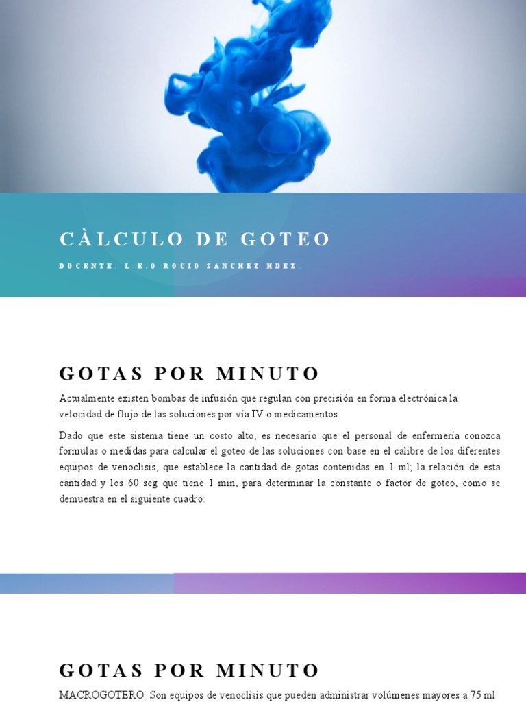 Càlculo de Goteo 302 | PDF