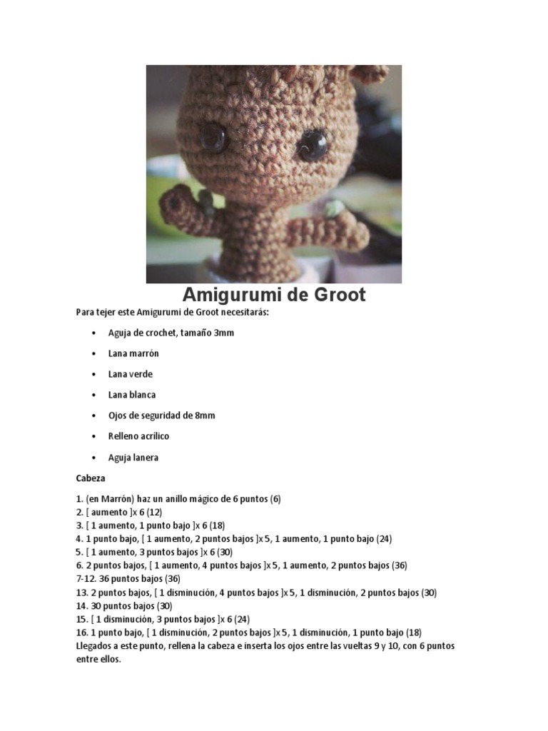 Amugurumi Groot | PDF