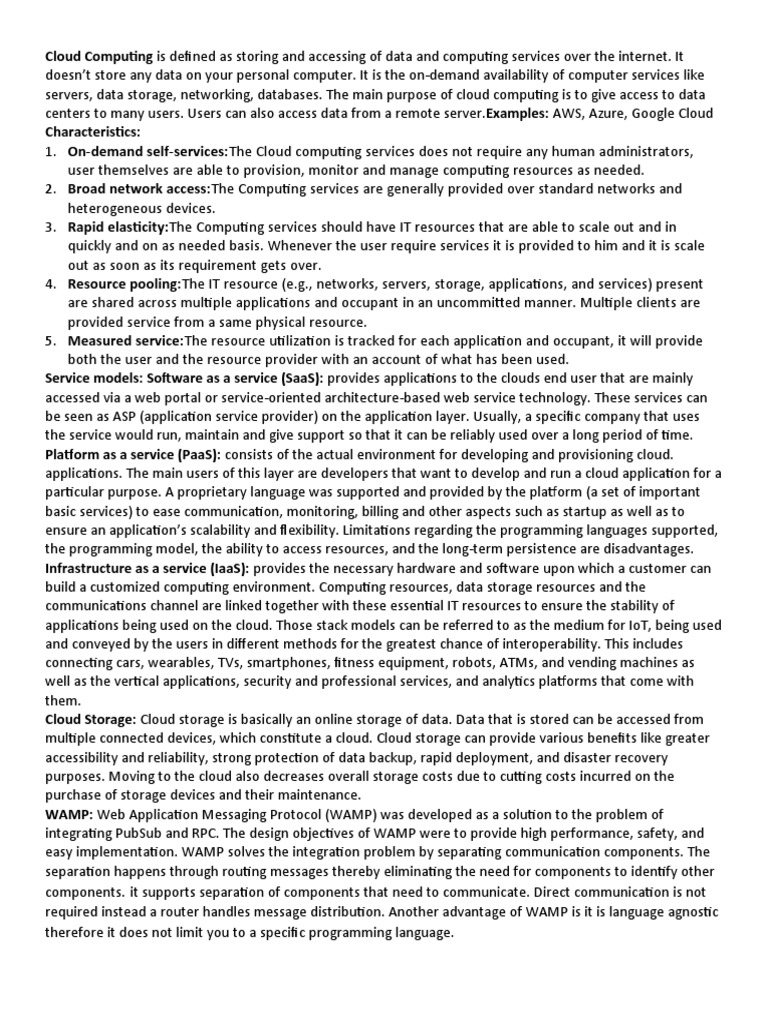 Iot 5 | PDF | Cloud Computing | Representational State Transfer