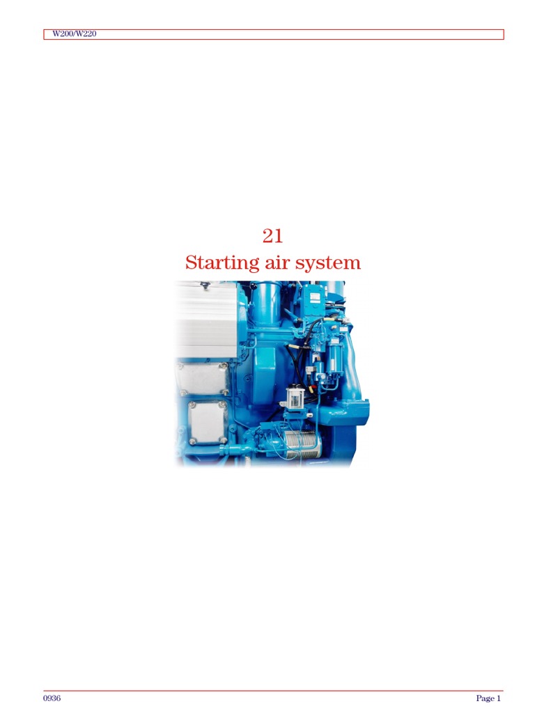 Main Engine Starting Air System Guide | PDF | Valve | Engines