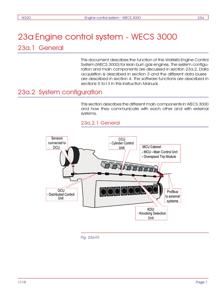 WECS 3000 Engine Control System Overview | PDF | Computer Engineering ...