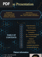 Orthodontic Chart: Patient Information Record | PDF | Dentistry | Face