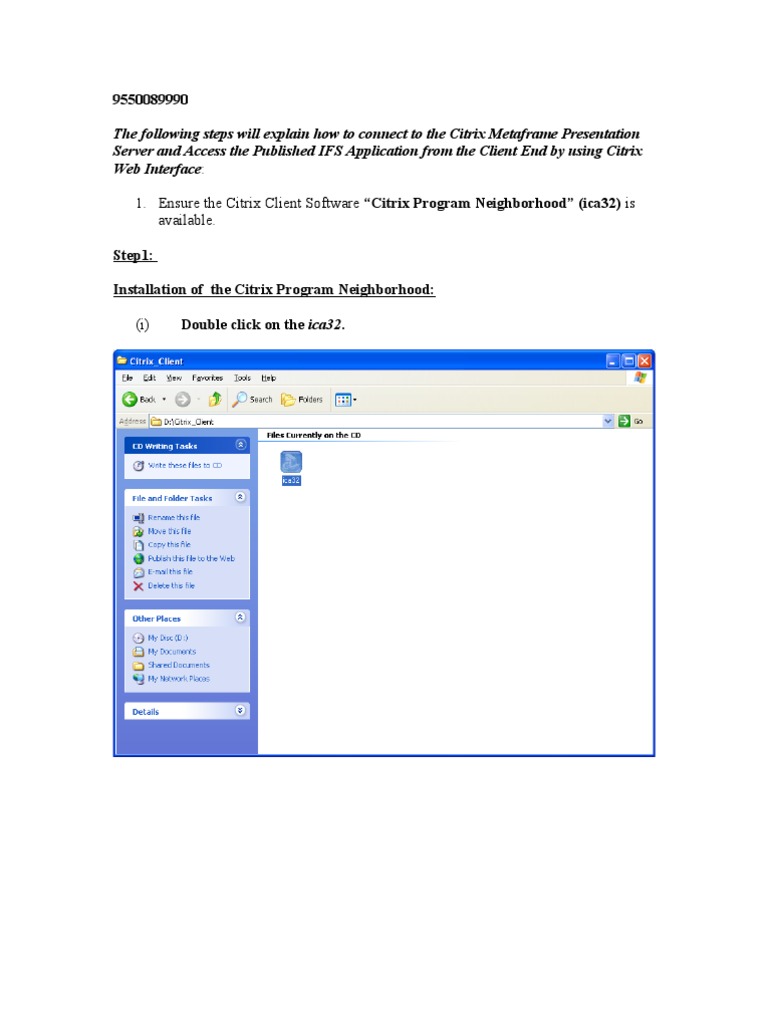 Procedure | PDF | Hypertext Transfer Protocol | Citrix Systems