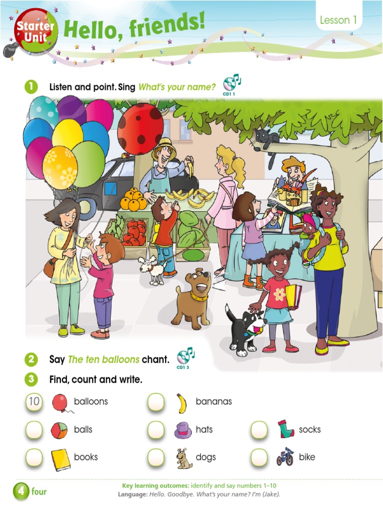 Give Me Five Pupil S Book Level 1 Starter Unit Pages 4-7 PDF | PDF