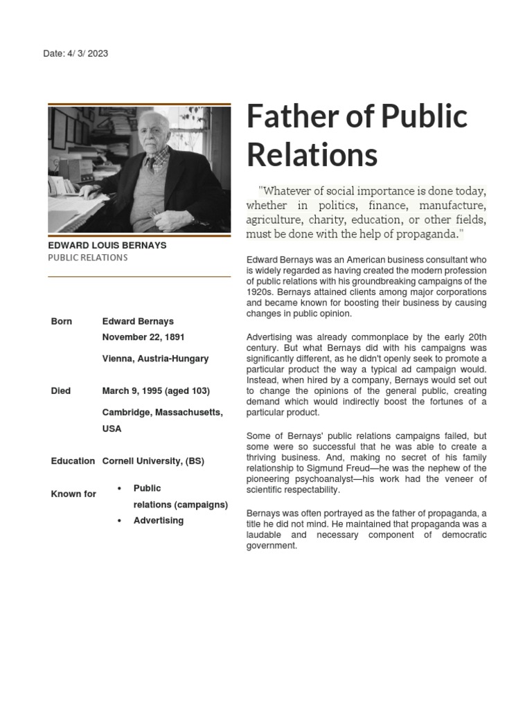 Task | PDF | Public Relations | Media Manipulation