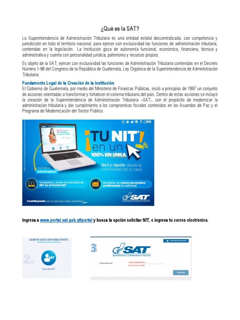 Obteniendo un Número de Identificación Tributaria (NIT) ante la ...