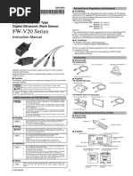 FW-V20 Digital Ultrasonic Sensor Manual | PDF | Electrical Connector ...