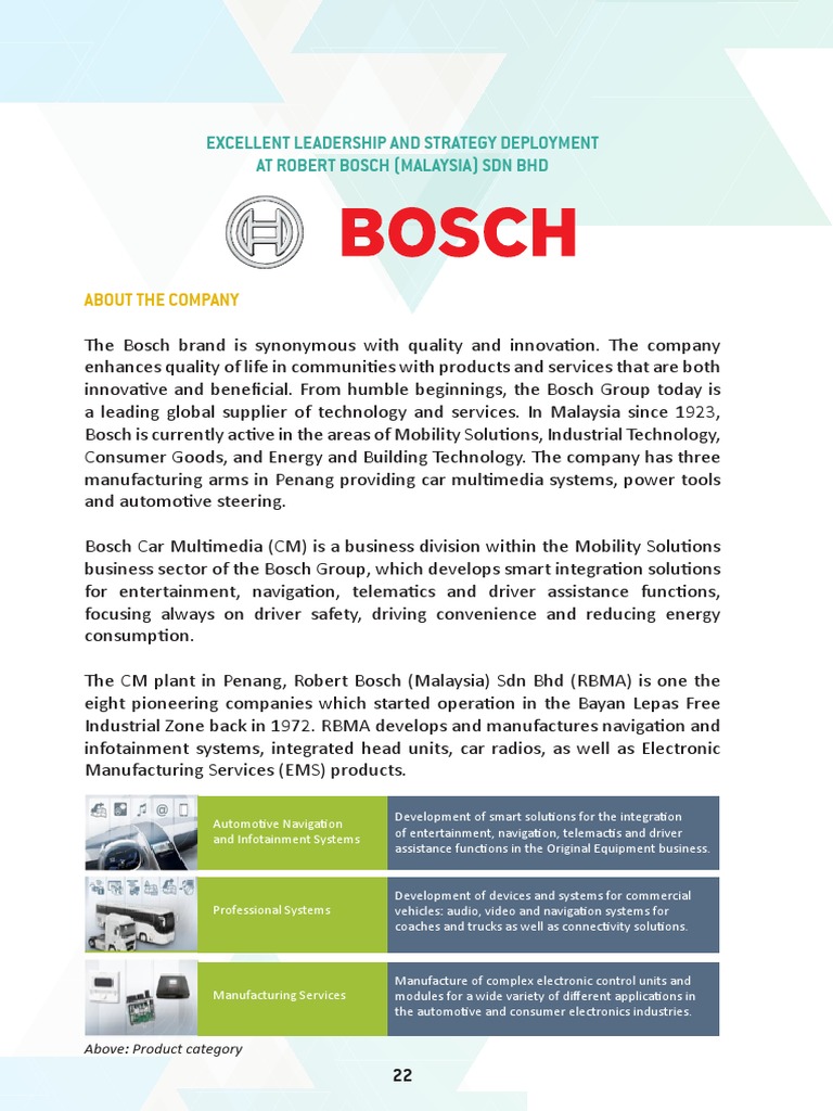 BOSCH | PDF | Quality Management | Sustainability
